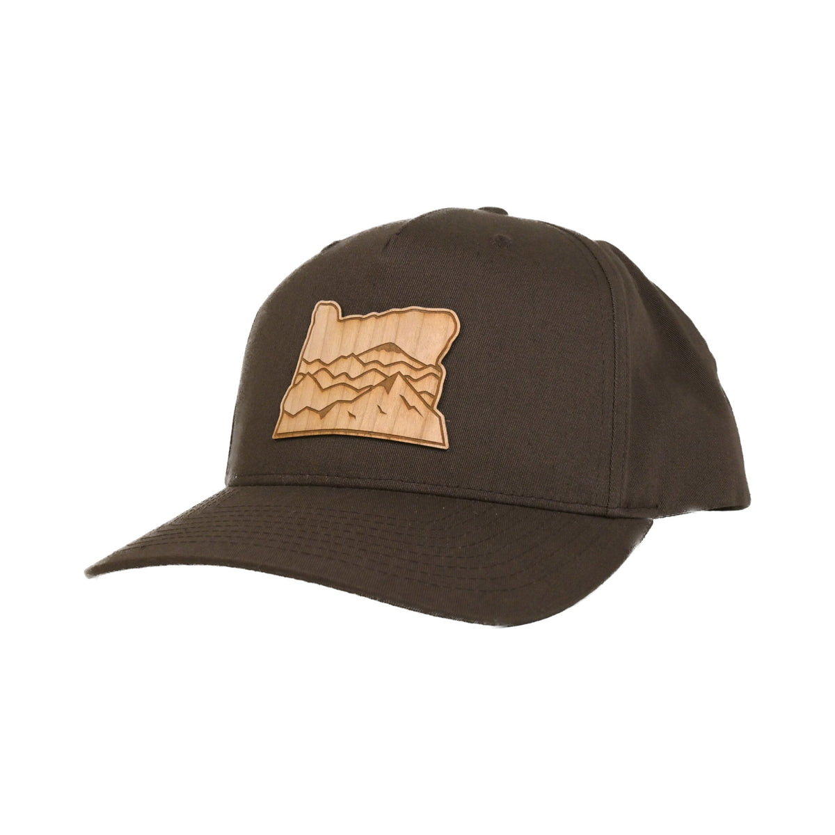 Mountains - Wood Patch Snapback Hat – Oregon Parks Forever