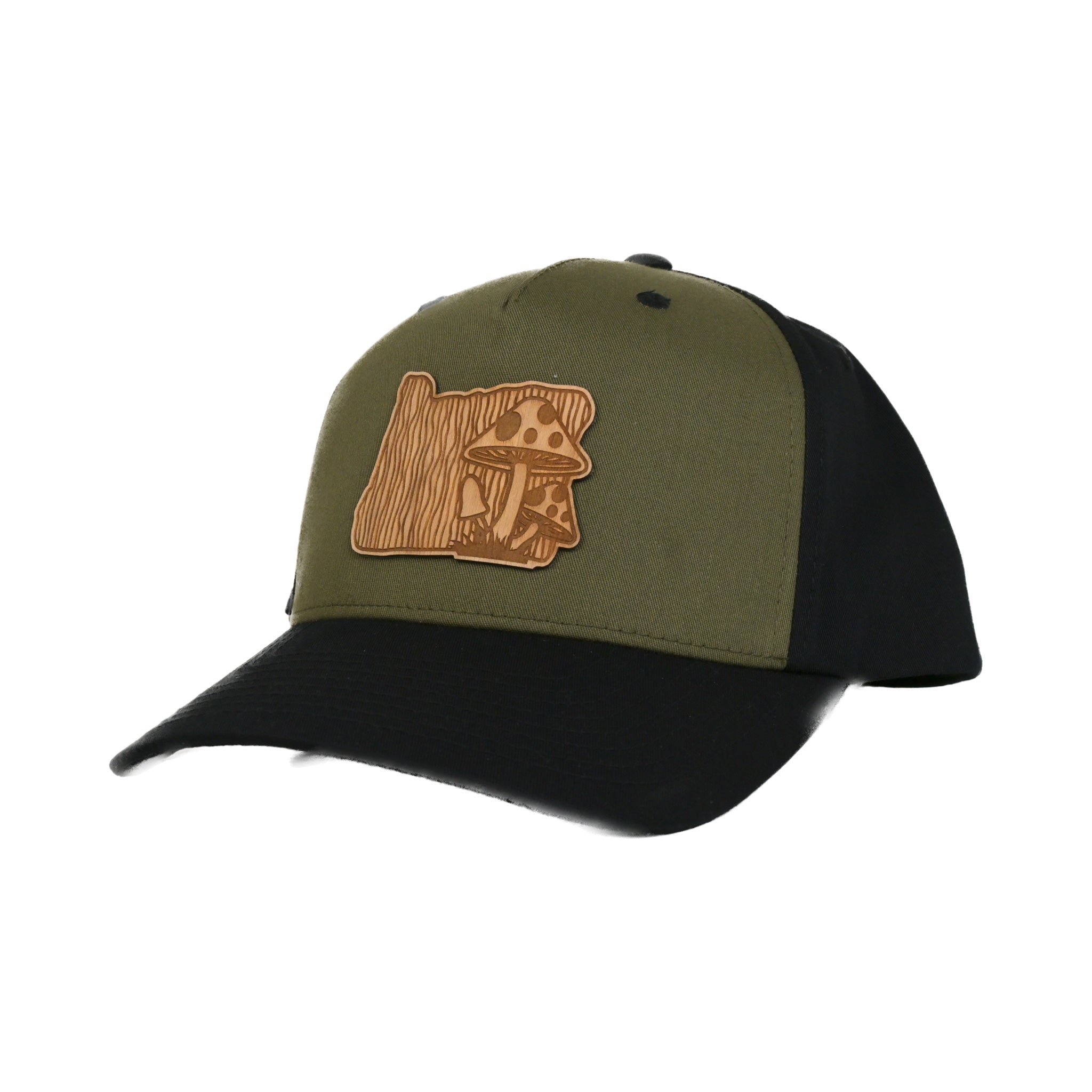 Mushroom - Wood Patch Snapback Hat – Oregon Parks Forever