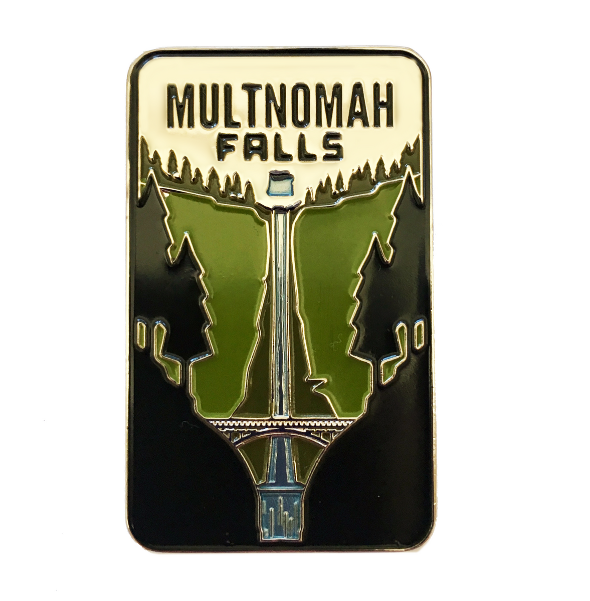 Multnomah Falls Enamel Pin – Oregon Parks Forever